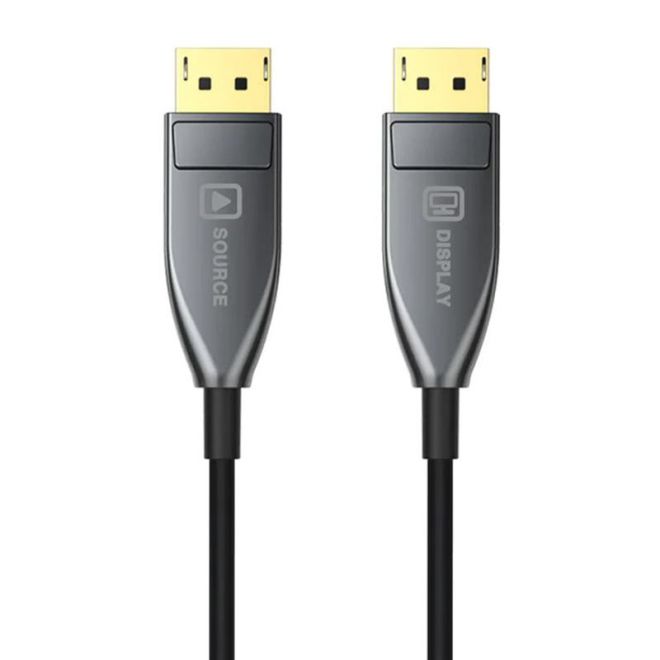 Cruxtec DS8K-20-BK DisplayPort 1.4 8K Active Optical fiber Male to Male ...