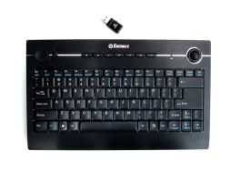 Enermax wireless Aluminum keyboard with laser trackball and mouse keys ...