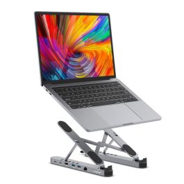 mbeat Stage P5 Portable Laptop Stand with USB-C Docking Station - Space ...